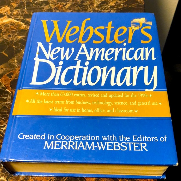 Dictionary | Office | Websters New American Dictionaryedition Unstated ...